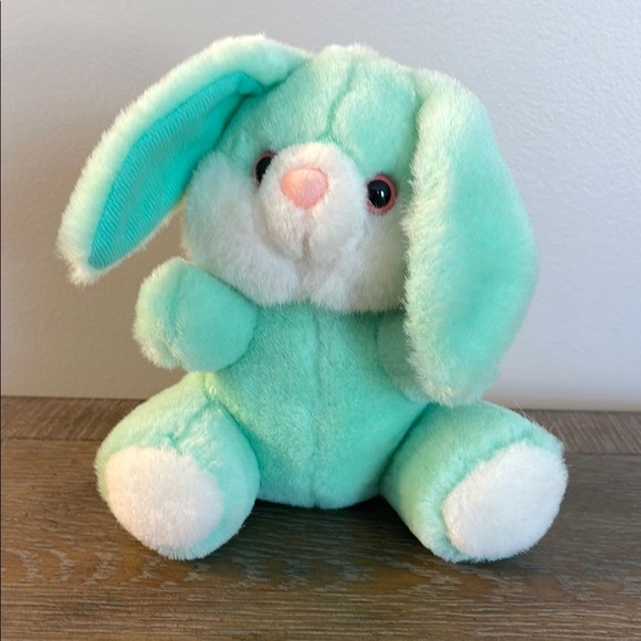 Toys | Mint Green Plush Bunny | Poshmark